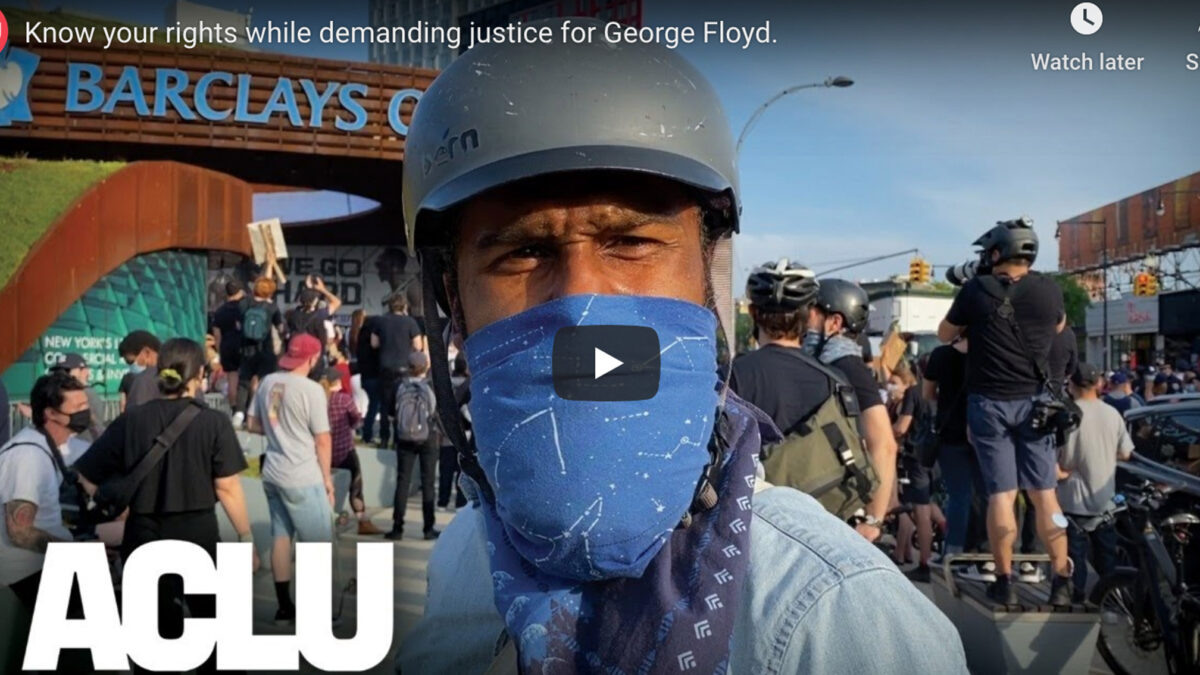 Know Your Rights While Protesting Police Brutality | American Civil ...