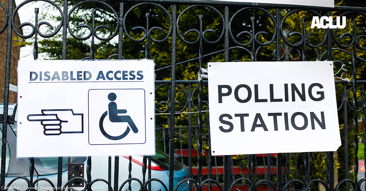 Voting With a Disability: Breaking Down Barriers to the Ballot ...