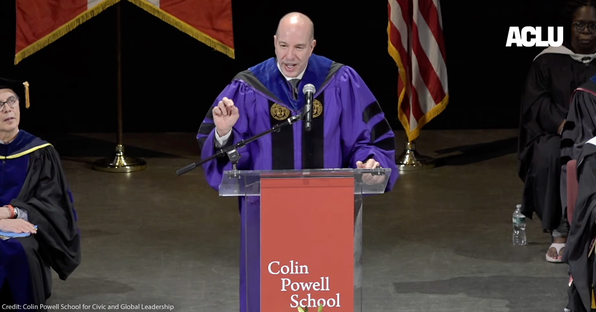 Protecting Students' Free Speech: Anthony Romero's Message to Graduates ...